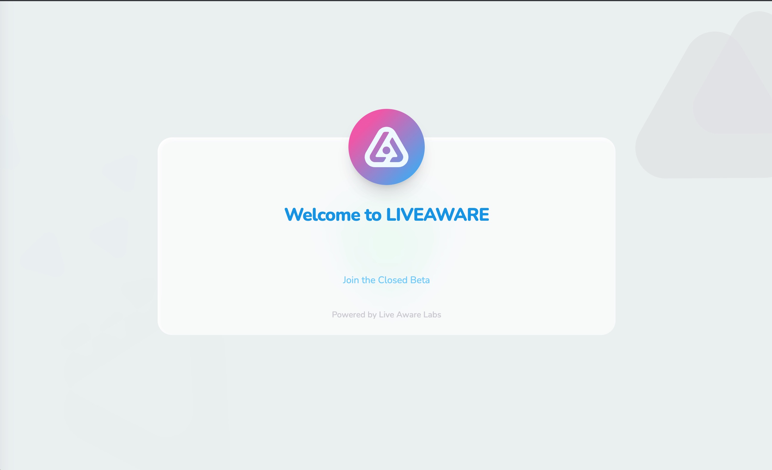 Log in | LIVE AWARE